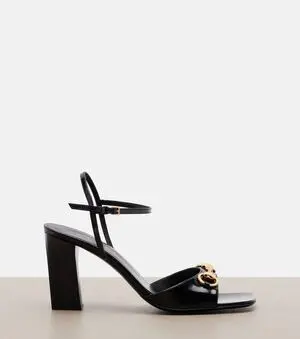 Gucci Horsebit Slingback Sandals - Black