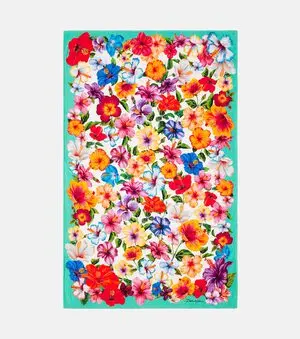 Dolce & Gabbana Floral Cotton Terry Beach Towel
