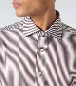 Canali Striped Cotton Shirt