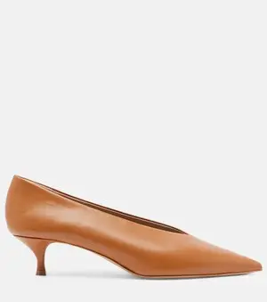 Le Monde Beryl Babouche Leather Pumps