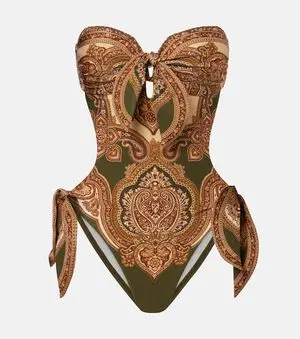 Zimmermann Mahon Paisley Printed One-piece Swimsuit - Multicoloured