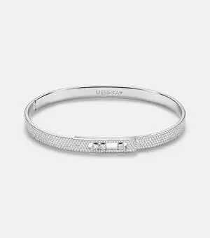 Messika Move Noa 18kt White Gold Diamond Bangle