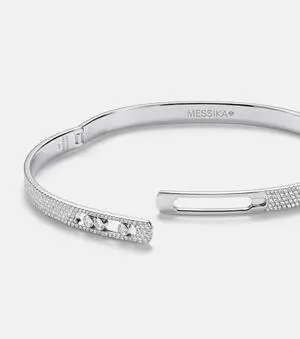 Messika Move Noa 18kt White Gold Diamond Bangle