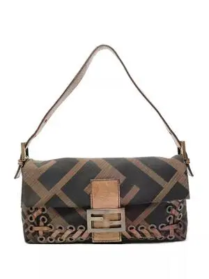 Fendi 1999-2005 Mamma Baguette Zucca-monogram Shoulder Bag