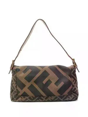 Fendi 1999-2005 Mamma Baguette Zucca-monogram Shoulder Bag
