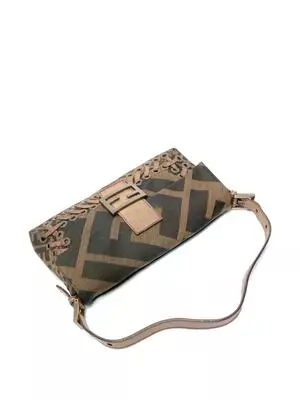Fendi 1999-2005 Mamma Baguette Zucca-monogram Shoulder Bag