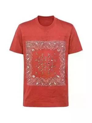 Givenchy Bandana-print Rhinestone-embellished T-shirt