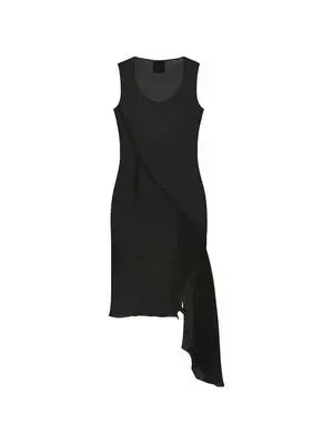 Givenchy Asymmetric Silk Dress - Black