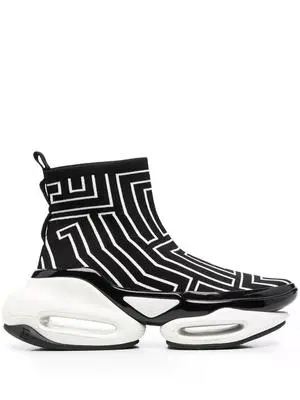 Balmain Bold Hiking Monogram Sneakers