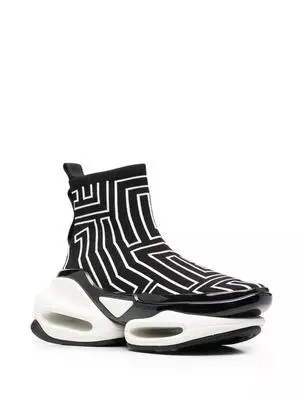 Balmain Bold Hiking Monogram Sneakers