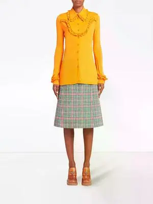 Prada Ruffled Button-up Shirt