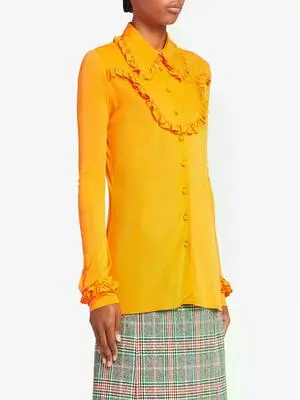 Prada Ruffled Button-up Shirt