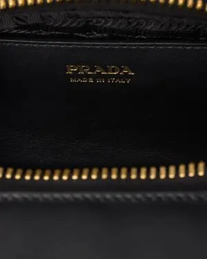 Prada Medium Leather Top-handle Bag - Black