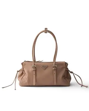Prada Antiqued Leather Tote Bag - Pink