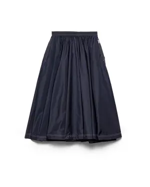 Prada Light Re-nylon Full Skirt - Blue