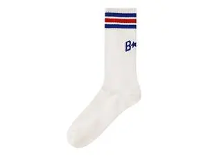 A BATHING APE Bape Sta Line Crew Socks Blue