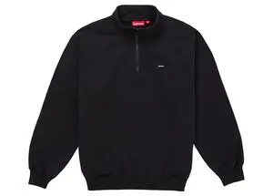 Supreme Small Box Half Zip Pullover - Black