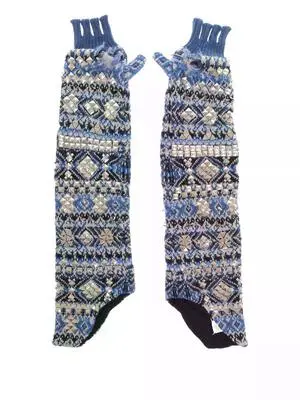 MAISON MARGIELA Fingerless Studded Gloves
