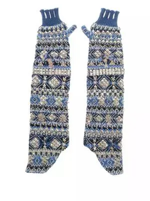 MAISON MARGIELA Fingerless Studded Gloves