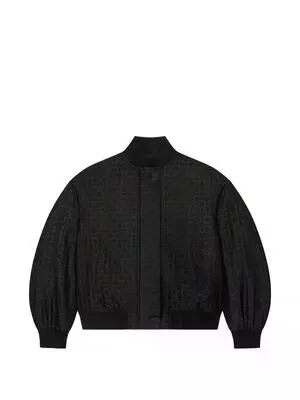 Givenchy 4g Monogram Bomber Jacket - Black