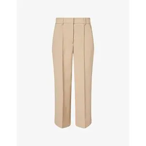 ME+EM Me + Em Tailored Cropped-leg Woven Trousers
