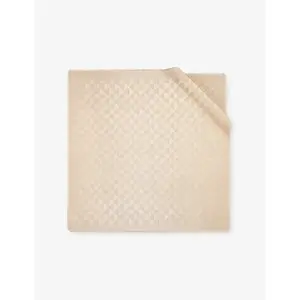 BVLGARI Calla Maxi Square Silk And Wool-blend Scarf - Beige