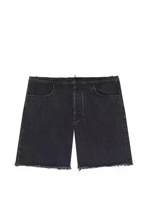 Givenchy Raw-cut Denim Shorts - Black