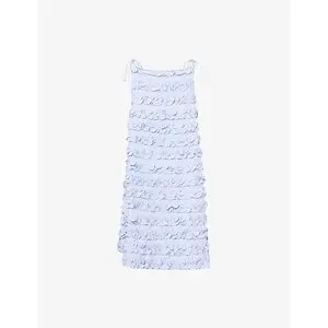 DAMSON MADDER Leili Ruffle Cotton Mini Dress