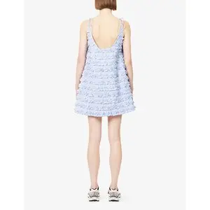DAMSON MADDER Leili Ruffle Cotton Mini Dress