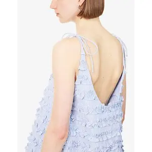 DAMSON MADDER Leili Ruffle Cotton Mini Dress