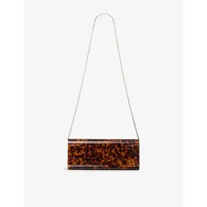 JIMMY CHOO Sweetie Tpu Clutch Bag - Tortoiseshell