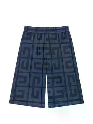 Givenchy 4g Monogram Elasticated Track Shorts - Blue