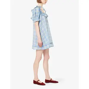 DAMSON MADDER Puff-sleeve Mini Dress