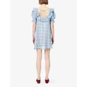 DAMSON MADDER Puff-sleeve Mini Dress