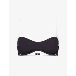 TALA Contrast Underwired Bikini Top - Shadow Black