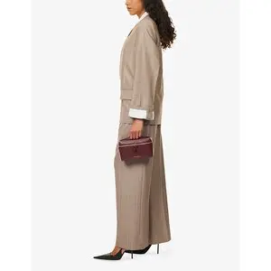 Victoria Beckham Pleated Wide-leg Virgin Wool Trousers
