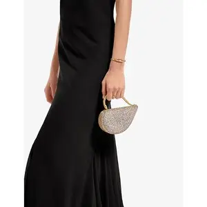 BVLGARI Serpenti Cuoricino Mini Pavé Rainbow Crystal Top-handle Bag