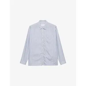 Prada Stripe-print Zipper Cotton Shirt