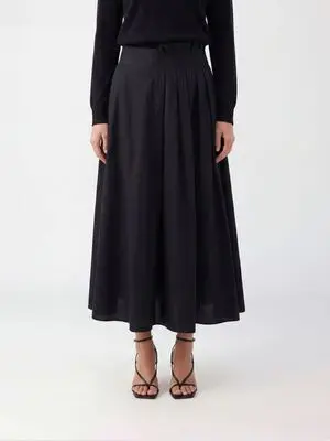 MSGM Pleated Midi Skirt - Black