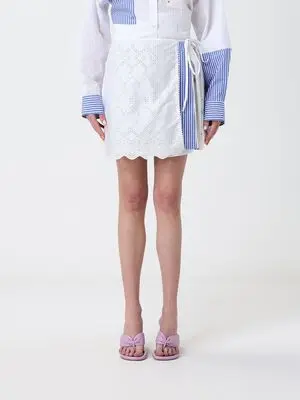 MSGM Floral Print Wrap Skirt