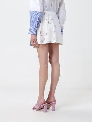 MSGM Floral Print Wrap Skirt