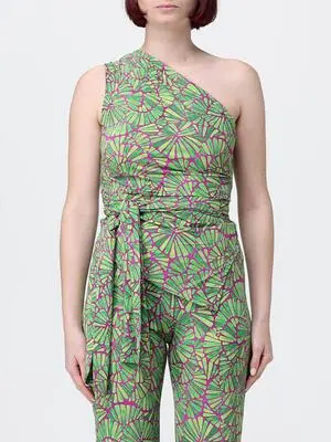 Malìparmi One-shoulder Printed Top With Wrap Detail