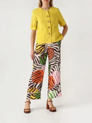 Malìparmi Printed Silk Trousers