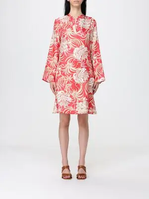 Malìparmi Printed Long Sleeve Dress - Red
