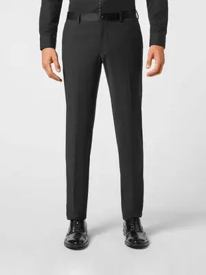 Philipp Plein Wool Blend Tailored Trousers