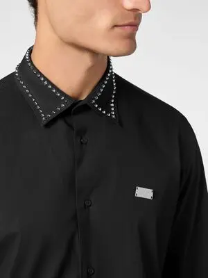 Philipp Plein Cotton Shirt With Studs