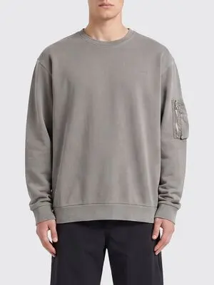 Premiata Cotton Crewneck Sweatshirt With Chest Pocket Detail