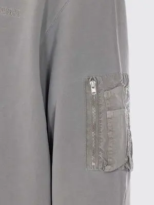 Premiata Cotton Crewneck Sweatshirt With Chest Pocket Detail