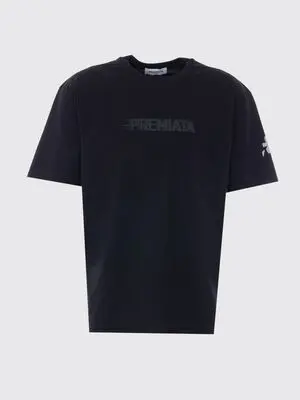 Premiata Printed Cotton T-shirt - Black