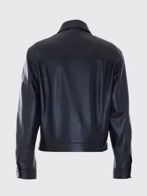 Bottega Veneta Leather Shirt Jacket - Black